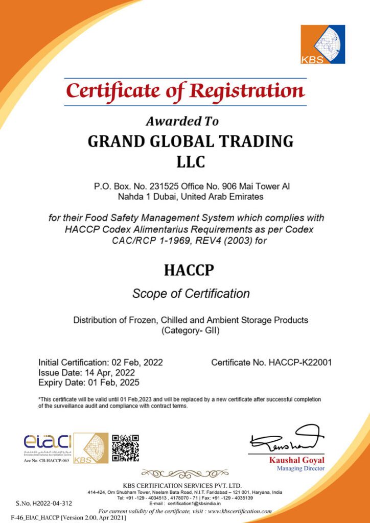 Quality & Certifications – Grand Global Trading LLC